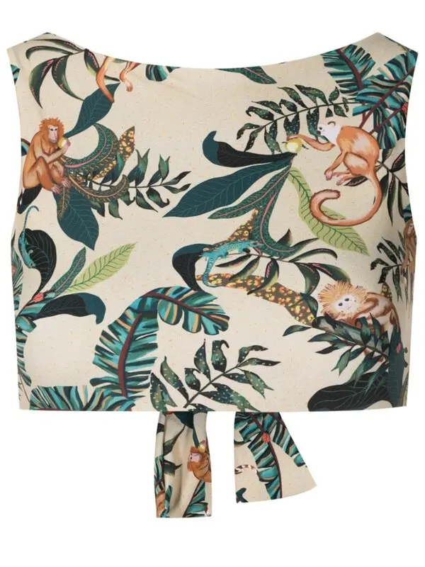 LYGIA & NANNY Iola Graphic-print Bikini Top