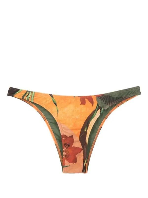 LYGIA & NANNY Nikita Floral Bikini Bottom - Orange