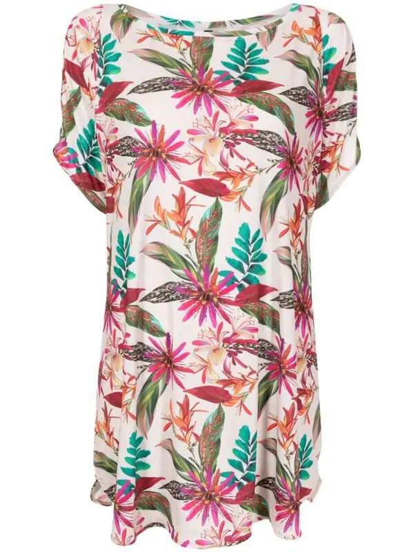 LYGIA & NANNY Allat Botanical-print Minidress - Multicolour