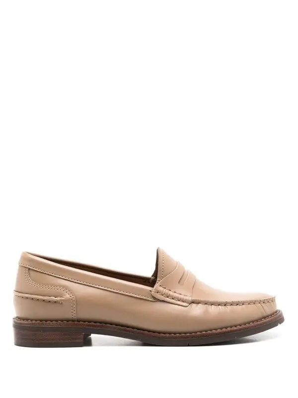 STUDIO CHOFAKIAN Rive Gauche Penny Loafers - Neutrals