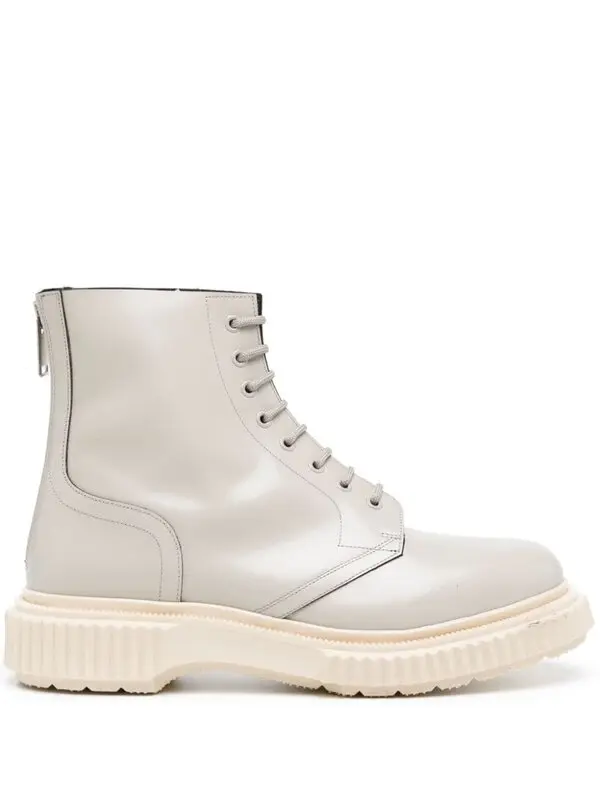 ADIEU PARIS X Undercover Type 196 Leather Ankle Boots - Brown