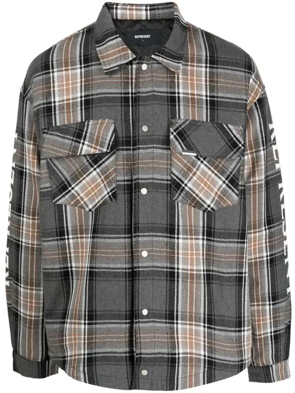 REPRESENT Checked Flap-pocket Shirt
