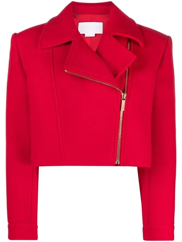 GENNY Cropped Jacket - Red