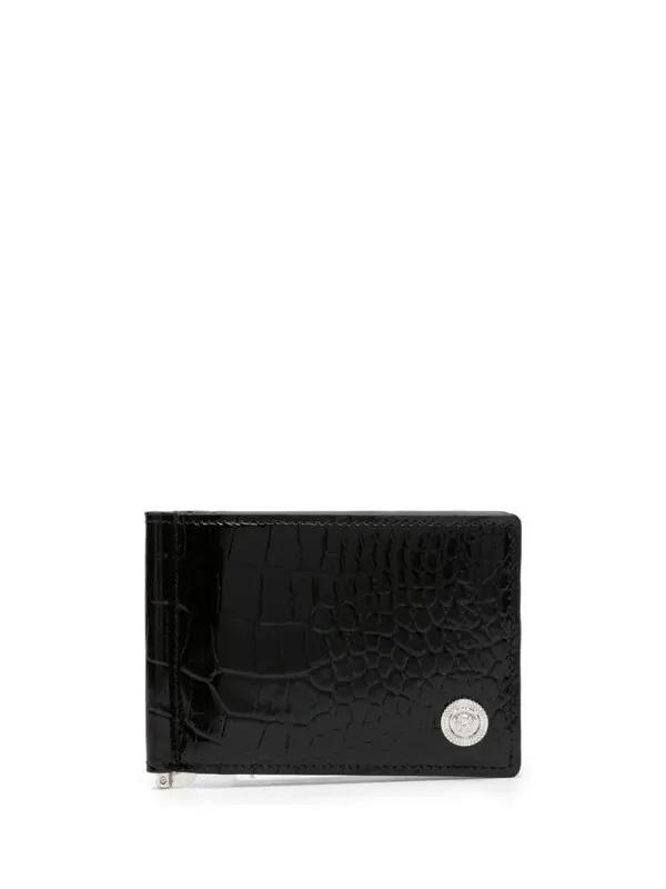 Versace Medusa-plaque Leather Bi-fold Wallet