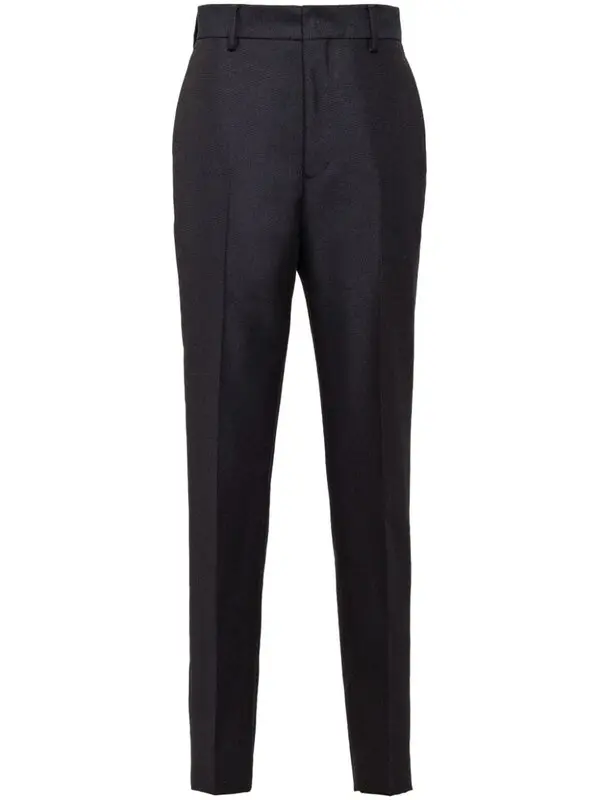 Prada Mid-rise Tailored Trousers - Blue