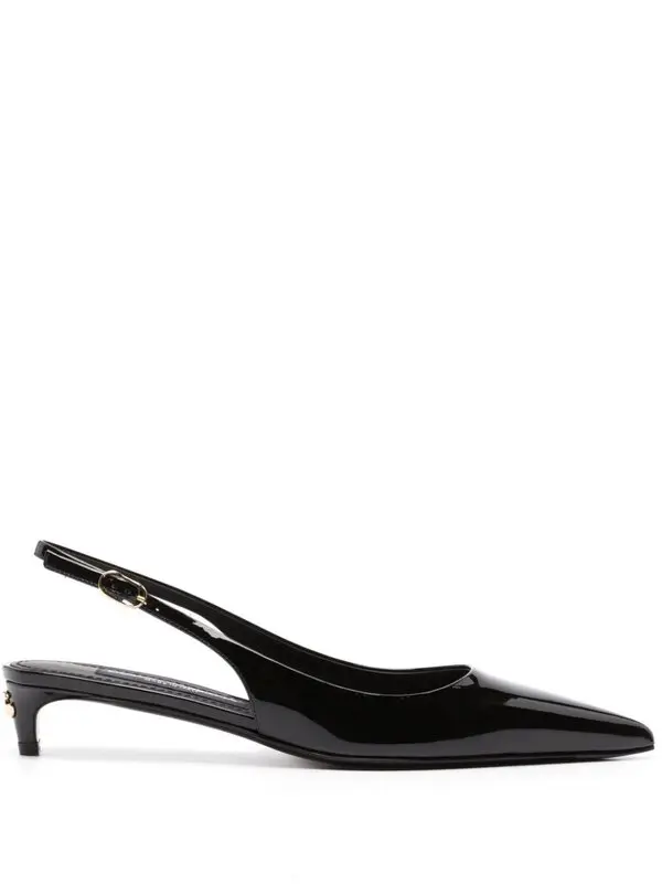 Dolce & Gabbana 40mm Patent Slingback Pumps