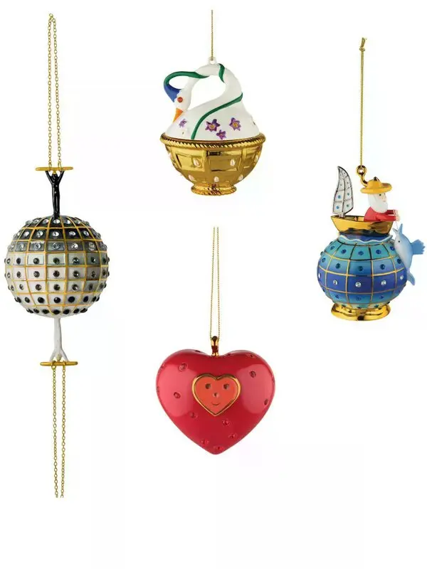 ALESSI Hand-painted Porcelain Decorations