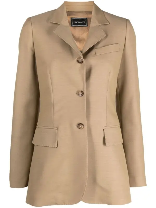 10 CORSO COMO Single-breasted Notched Lapel Blazer - Neutrals