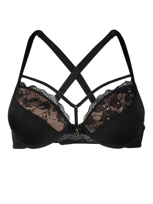 Marlies Dekkers Carita Lace-panel Push-up Bra - Black