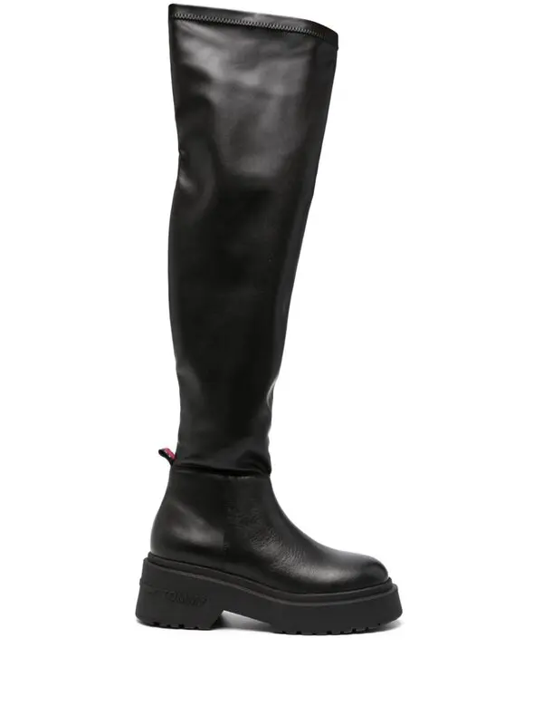 Tommy Hilfiger 60mm Round-toe Leather Boots