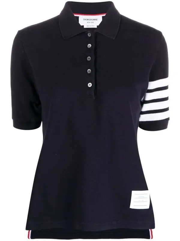 Thom Browne 4-bar Stripe 2003-print Polo Shirt - Blue