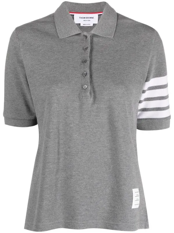 Thom Browne 4-bar Stripe 2003-print Polo - Grey