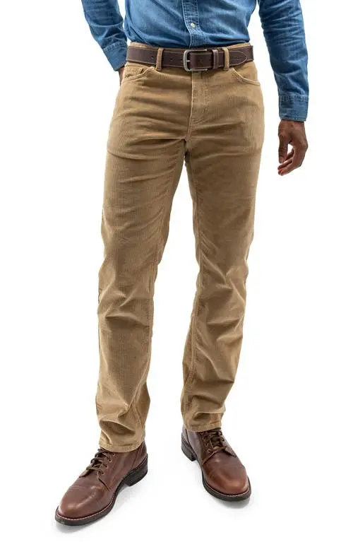 DEVIL-DOG DUNGAREES Stretch Corduroy Five Pocket Pants - Khaki