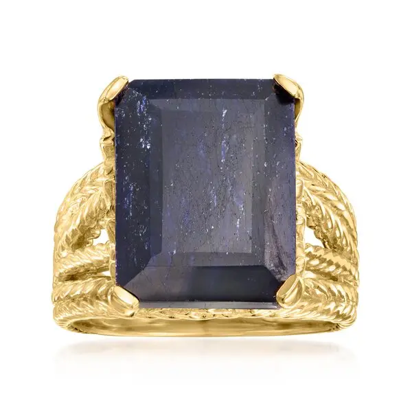 Buy ROSS-SIMONS Sapphire Multirow Ring In 18kt Gold Over Sterling ...