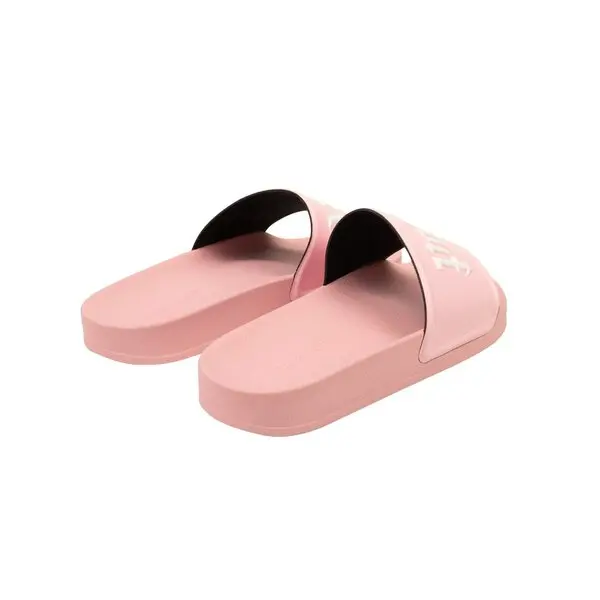 Buy Palm Angels Rubber Logo Strap Pool Slides - Pink At 6% Off ...
