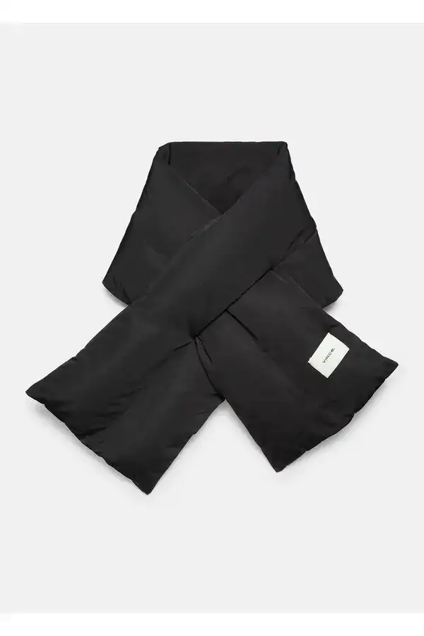 Vince Packable Puffer Scarf - Black | Editorialist