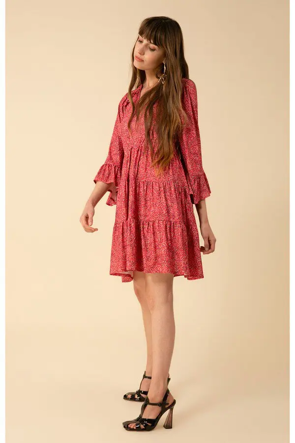 Hale Bob Thea Jersey Dress - Red