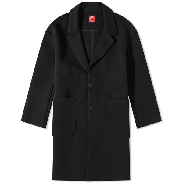 Nike Tech Fleece Trench Coat Jacket - Black | Editorialist