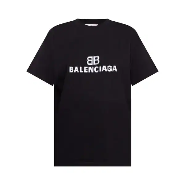 Balenciaga Bb Pixel T-Shirt - Black | Editorialist 