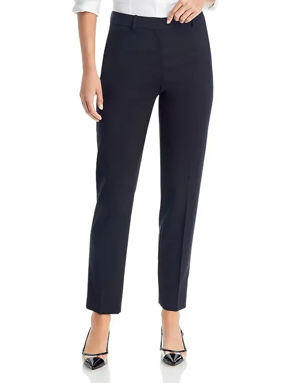 Hugo Boss Tilunah Wool Straight Pants - Black