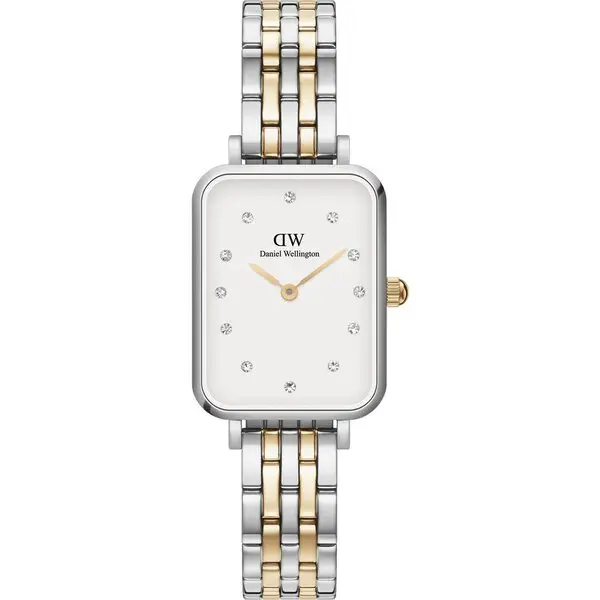 DANIEL WELLINGTON Quadro Lumine Two-tone Bracelet Watch - Silver/gold