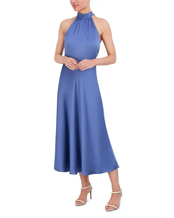 Bcbgmaxazria Halter Cocktail Dress - Cobalt | Editorialist