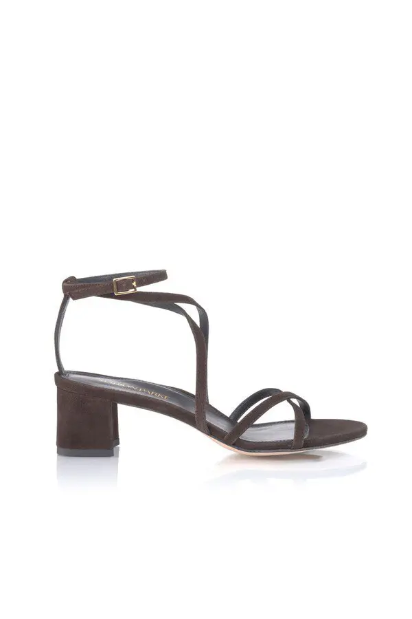 Marion Parke Raina 50 Block Heel | Dark - Chocolate | Editorialist