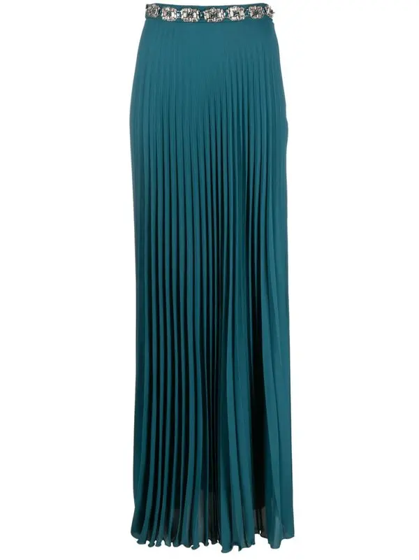 Elisabetta Franchi Pleated Maxi Skirt