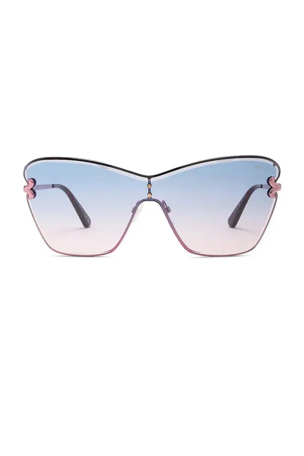 Emilio Pucci Futuristic Shield  Striking Blue Oversized Sunglasses Omni Astra Pvt. Ltd. | Step into a world of color  main image 3