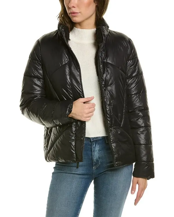 Buy Marc New York Sherpa-lined Puffer Jacket - Black At 60% Off ...