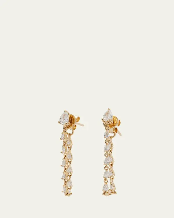 ANITA KO 18k Yellow Diamond Loop Earrings - Gold