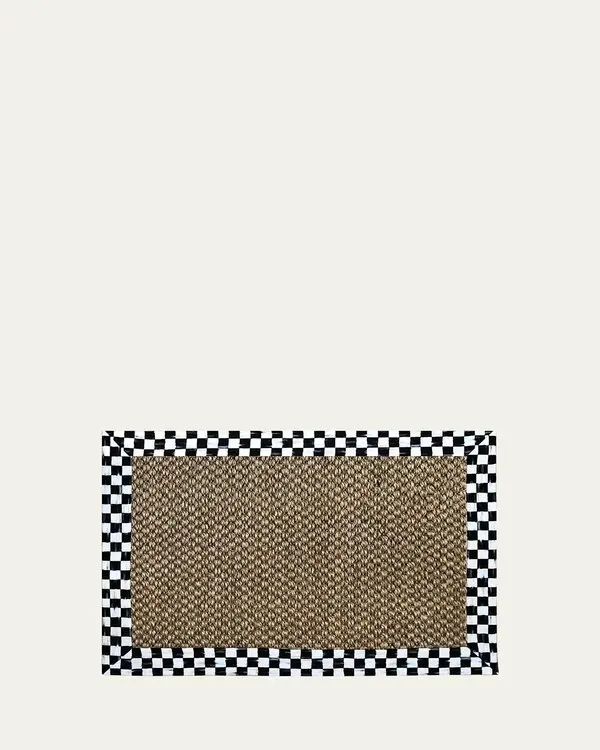 MACKENZIE-CHILDS Chunky Sisal Rug Courtly Check