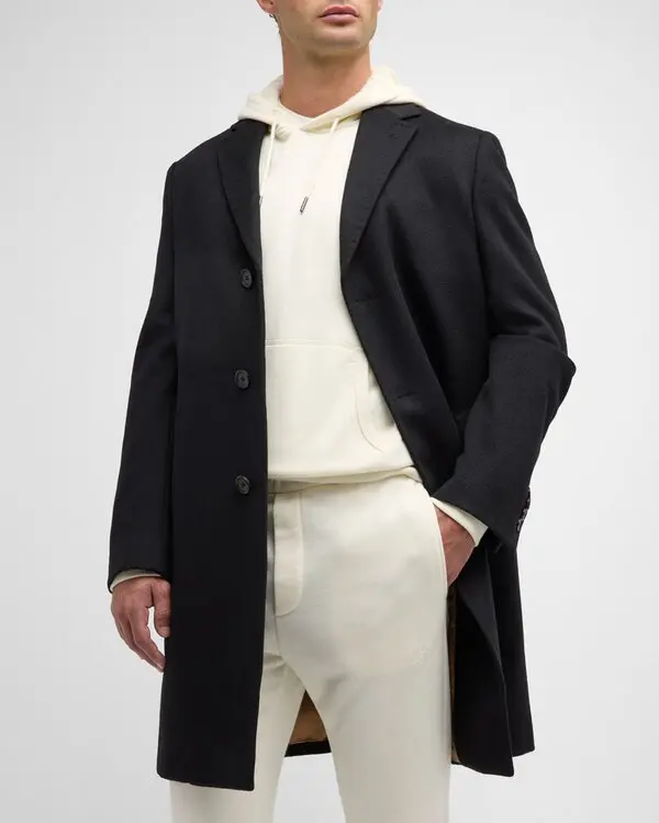 Cardinal Of Canada St-pierre Cashmere Topcoat - Black