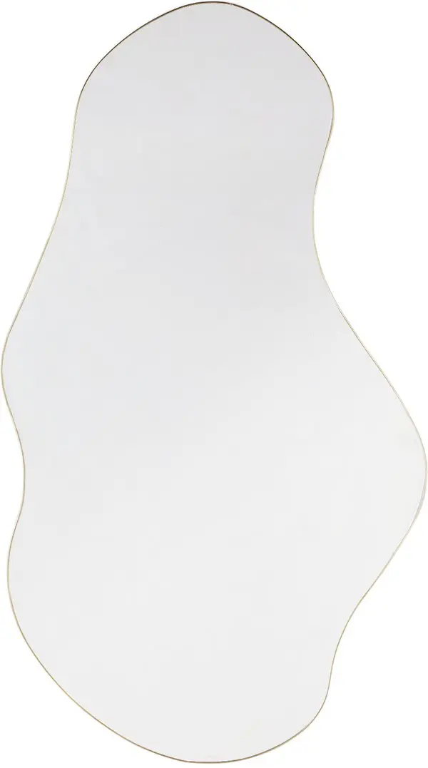 FERM LIVING Gold Large Pond Mirror - Brass | Editorialist