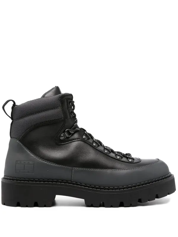 Tommy Hilfiger Panelled Leather Boots