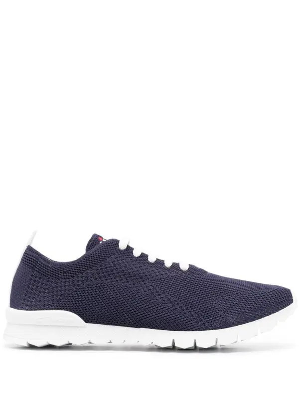 Kiton Logo-embroidered Knit Sneakers