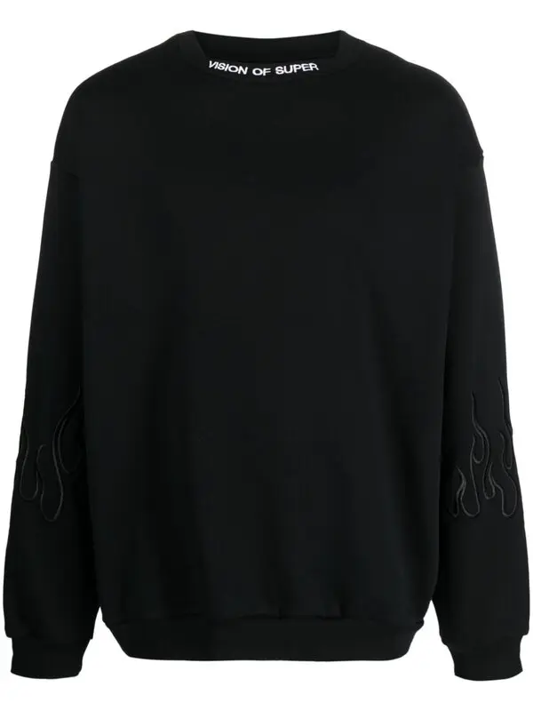 VISION OF SUPER Logo-embroidered Jumper