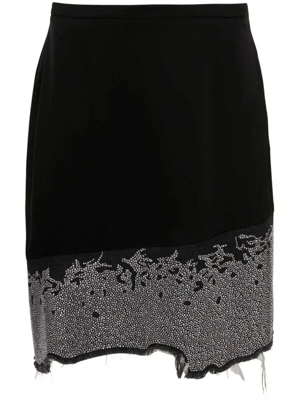 JW Anderson Glitter-detail Asymmetric Skirt