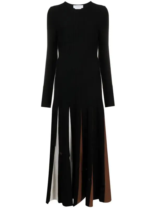 Gabriela Hearst Pleat-detailing Wool Dress
