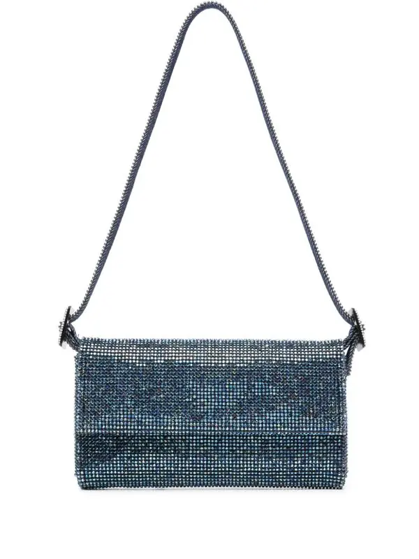 Benedetta Bruzziches Vitty La Mignon Rhinestone-embellished Denim Shoulder Bag