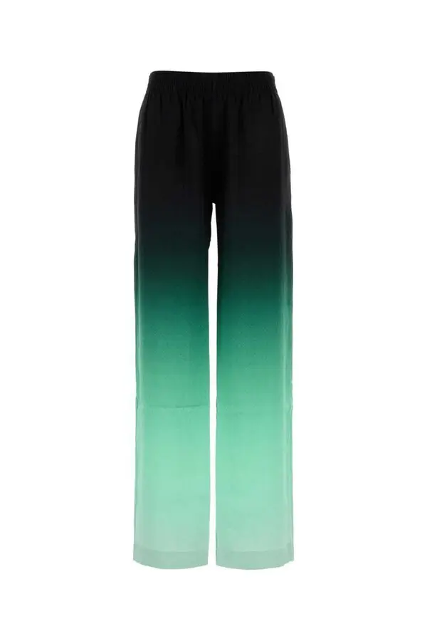 Casablanca Embroidered Wide-leg Pants - Printed