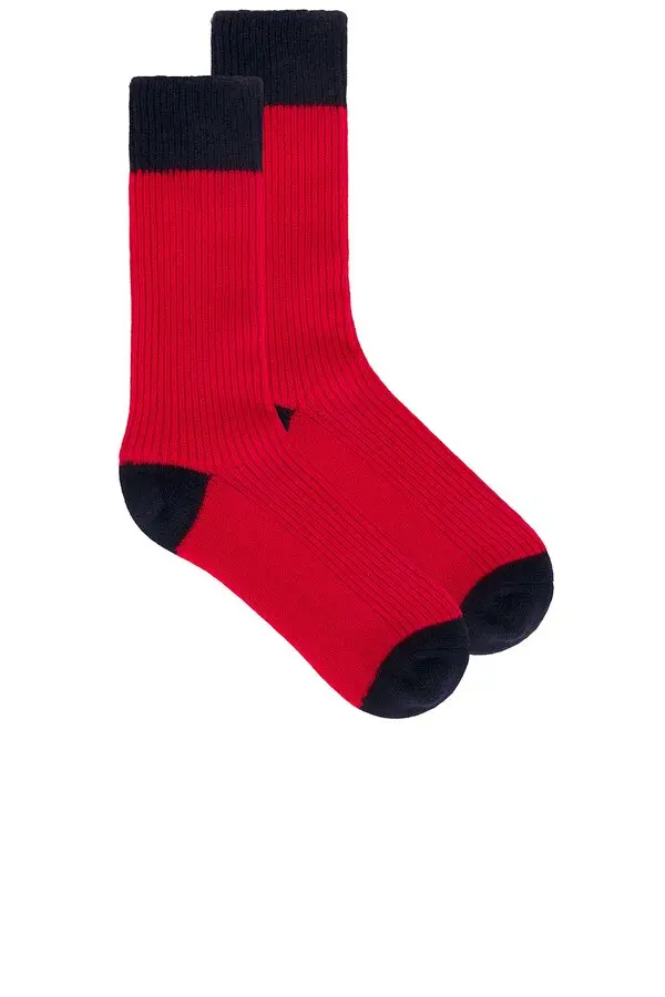 Guest In Residence The Soft Socks - True Red & Midnight