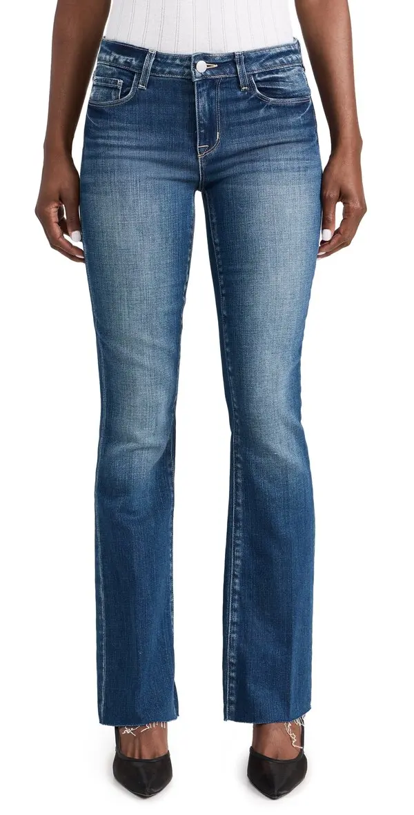 L'Agence Sneeki Sneaker Straight Jeans