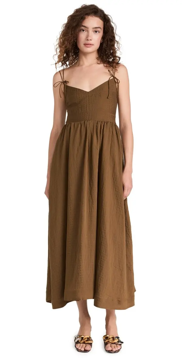 EN SAISON Bree Midi Dress - Olive