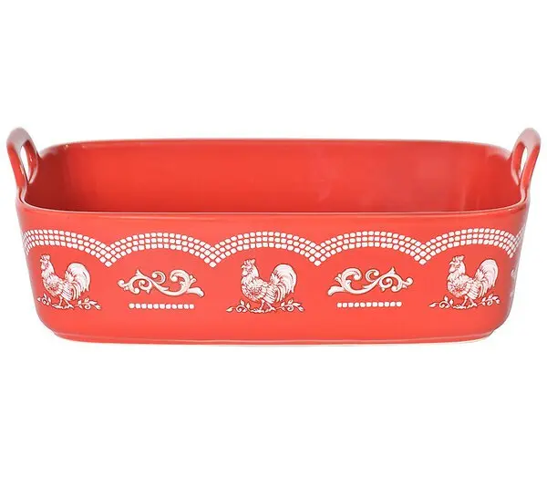 TEMP-TATIONS Doodle Doo 4qt Nostalgic Baker W/ Upswept Handles