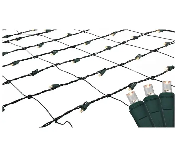 NORTHLIGHT 4'x6' Led Wide Angle Net Christmas L Ghts