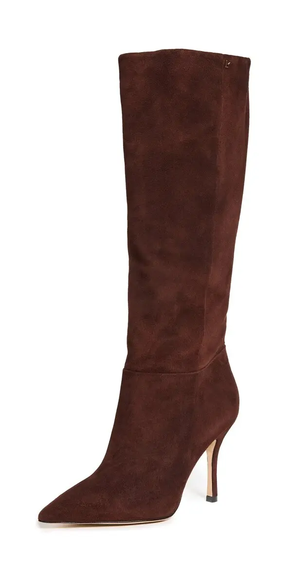Larroude Kate High Heel Boots - Brown