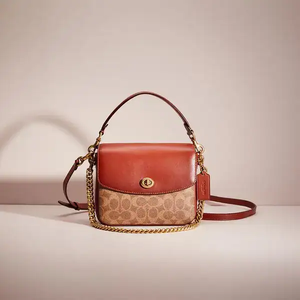 Coach Restored Cassie Crossbody 19 In Signature Canvas - Brass/tan/rust ...