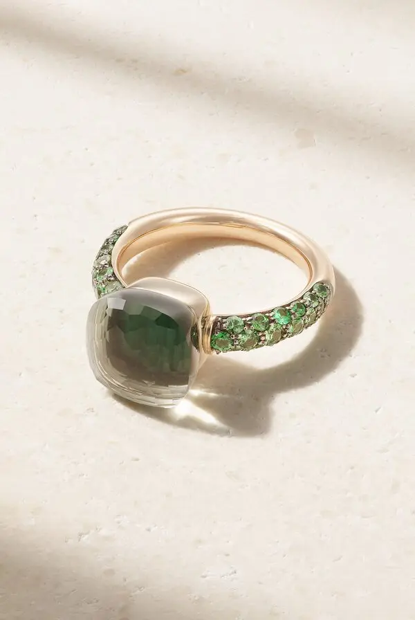 Pomellato Nudo 18-karat Rose And White Multistone Ring - Gold
