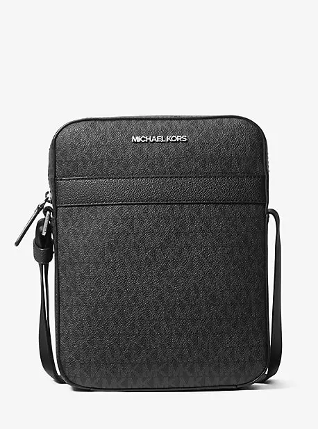 Michael Kors Cooper Signature Logo Flight Bag - Black